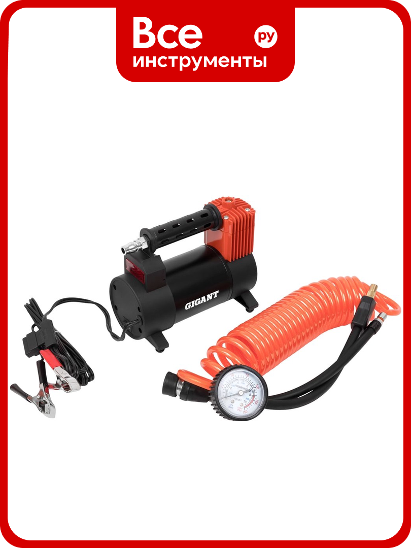 Автомобильный компрессор Gigant 12V, 50л. мин, сумка GBCA-50