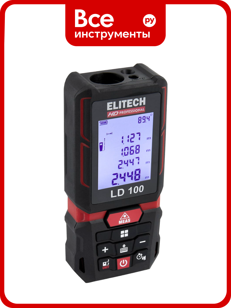 Дальномер Elitech hd ld 100 204771