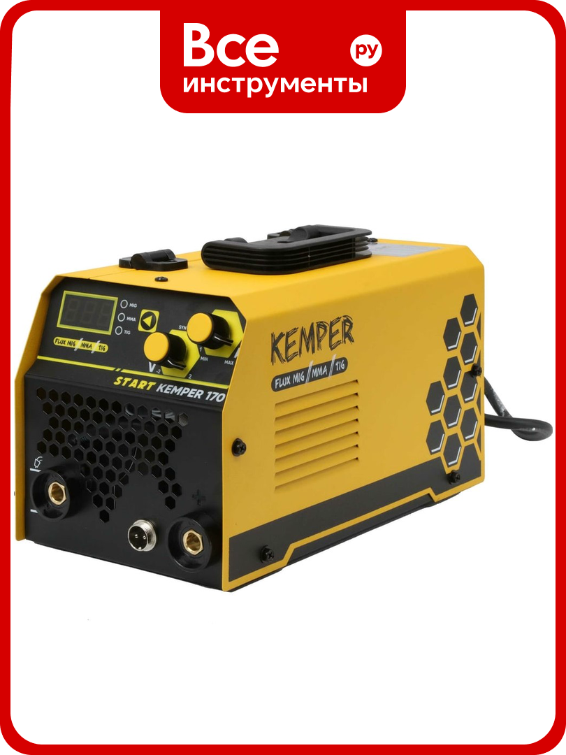 Сварочный полуавтомат Start KEMPER 170 2ST171, компактный, цифровой дисплей, двухроликовый подающий механизм