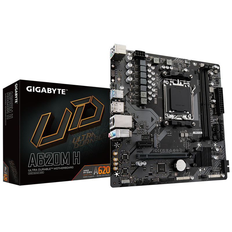 Материнская плата GIGABYTE A620 sAM5, DDR5, mATX, поддержка Ryzen 7000