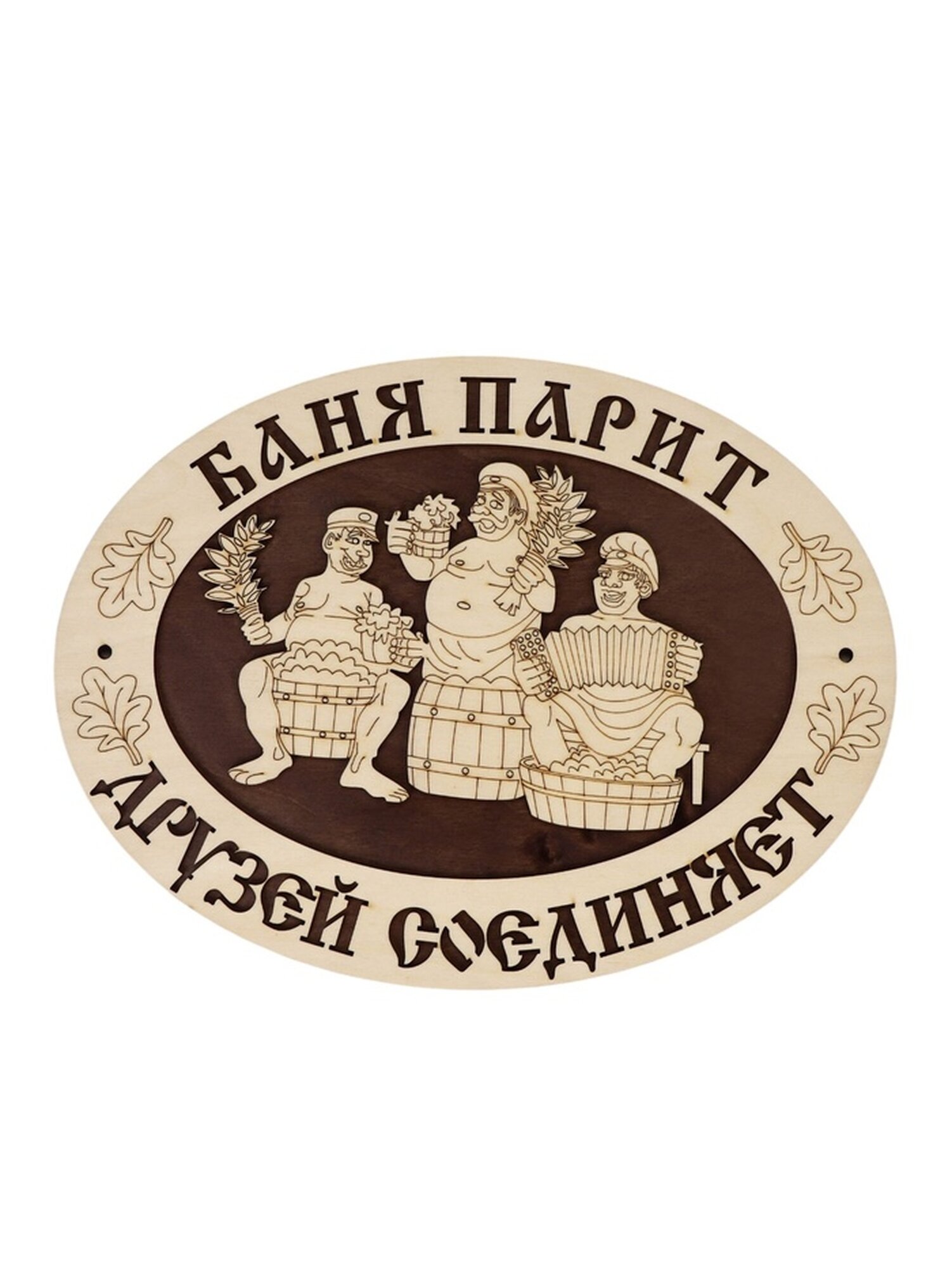 Табличка банная "Баня парит друзей соединяет" 29,5х22 см 11001256
