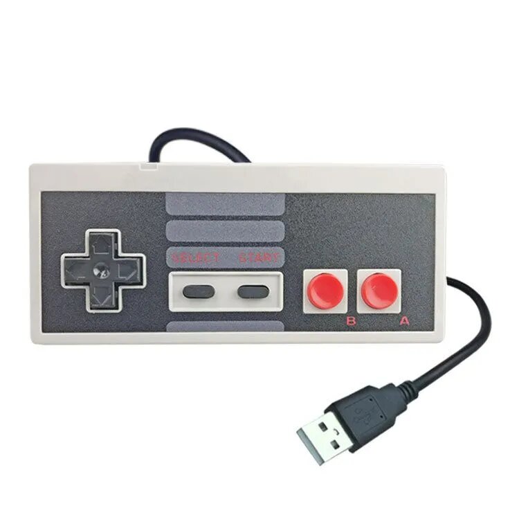 Геймпад (Raspberry Pi, RetroPi, SEGA), Проводной, черный - 1шт