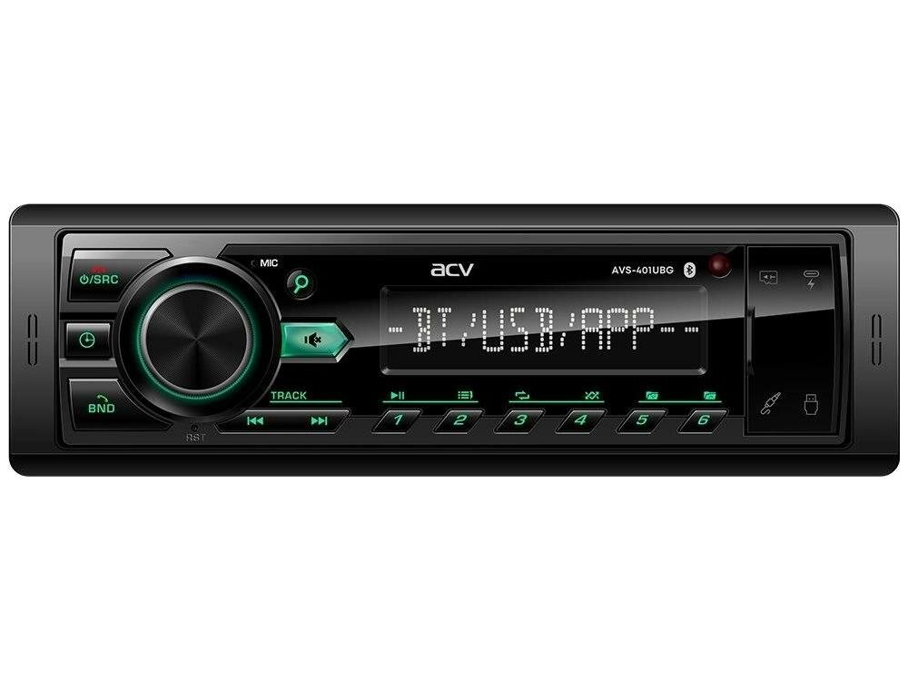 Автомагнитола ACV AVS-401UBG 1DIN 4x50Вт v5.0 AUX 2 (43342)