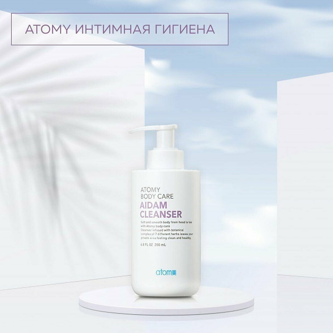 Средство для интимной гигиены Atomy Aidam Cleanser 200мл, на водной основе, с натуральным ароматом