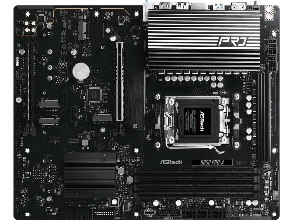 Материнская плата Asrock B850 PRO-A Socket AM5 AMD B850 4xDDR5 ATX AC`97 8ch(7.1) 2.5Gg RAID+HDMI