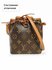 Сумка ведро Louis Vuitton Noé Nano, коричневый