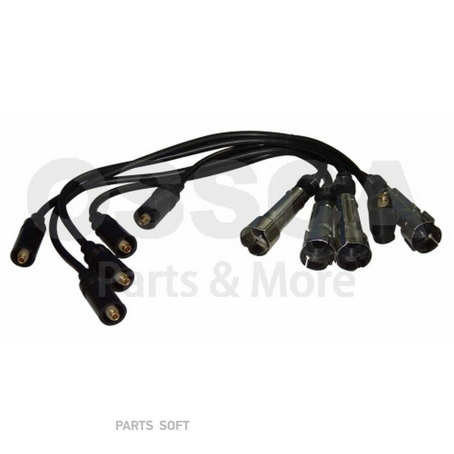 Провода высоковольтные, комплект Audi, Seat, VW AUDI 80 B2 (811, 813, 814, 819, 853) 86-86 80 B3 (8 от официального дистрибьютора, OSSCA, артикул 01189
