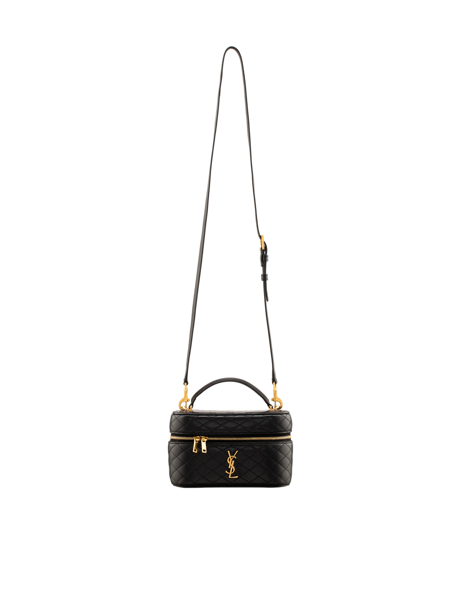 Сумка кросс-боди Saint Laurent Gaby Mini Vanity, черный — фото 1