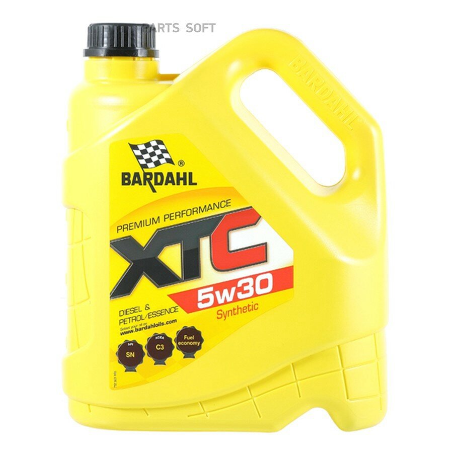 Масло моторное синтетическое XTC 5W-30, 4л от официального дистрибьютора, BARDAHL, артикул 36312