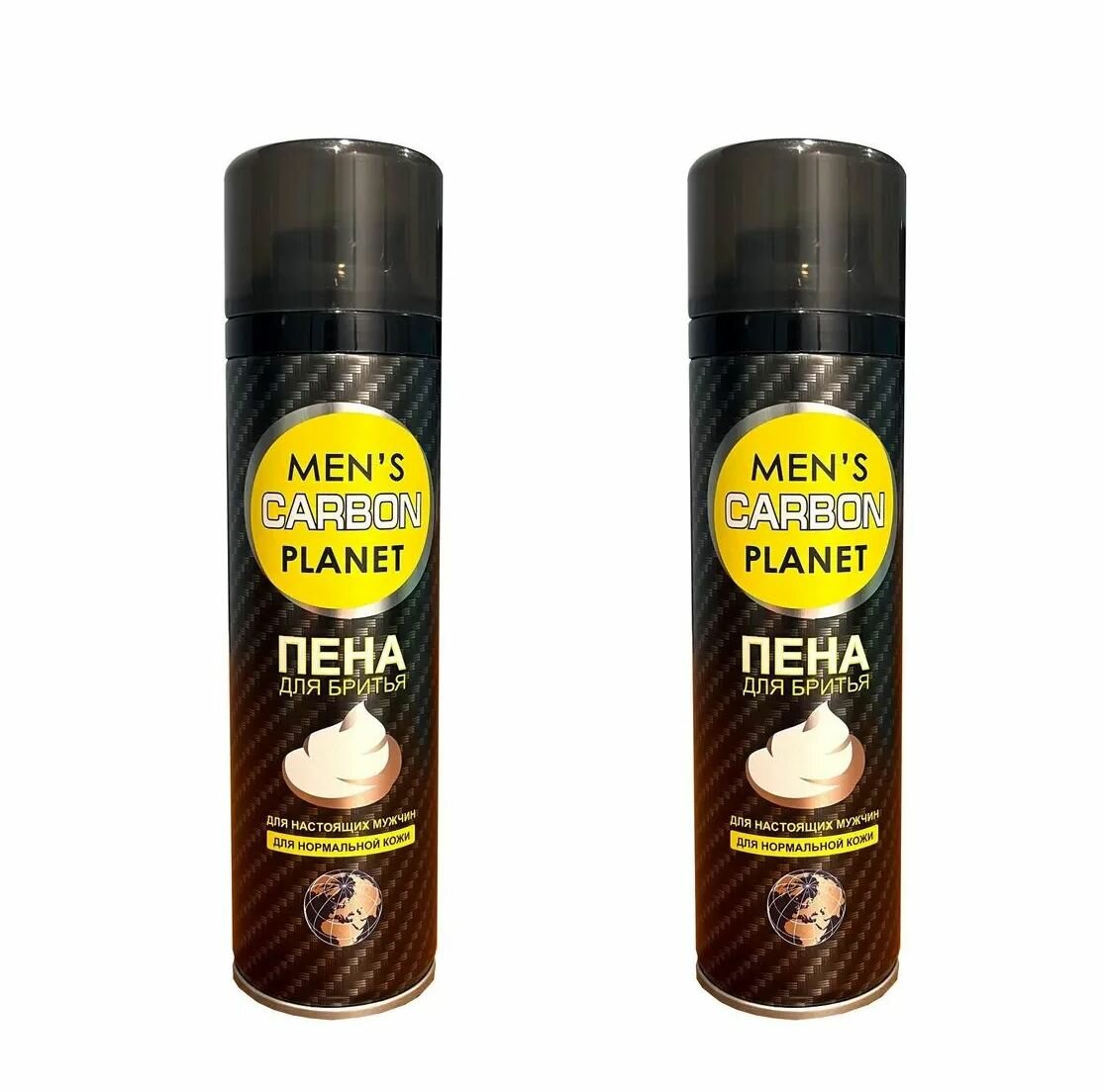 FESTIVA Пена для бритья Carbon для нормальной кожи, 200 мл, 2 шт