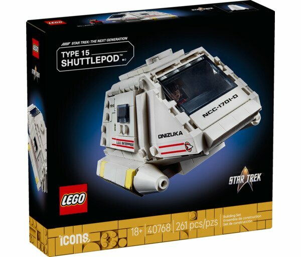 Конструктор LEGO Icons 40768 Звездный путь: Шаттл Тип-15 (Lego 40768)