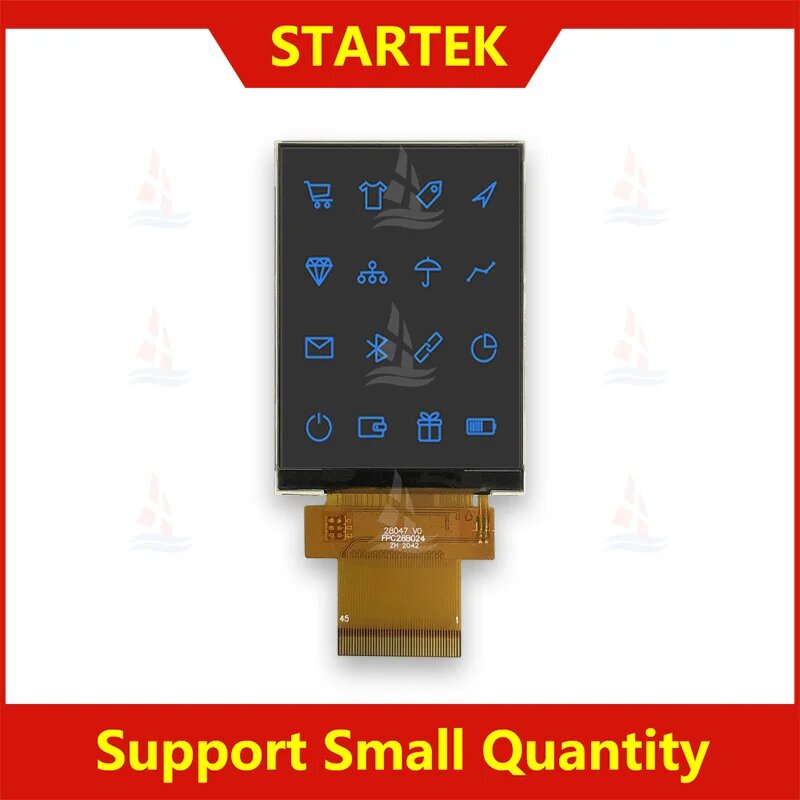 2,8-дюймовый TFT ЖК-модуль 480x640 с интерфейсом SPI+RGB