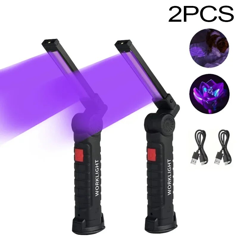XIWANGFIRE UV-395NM Фонарик для лечения геля 2PCS