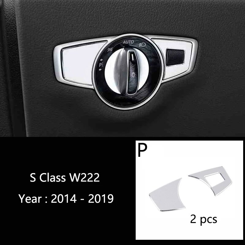 Наклейка на панель для Mercedes Benz S Class W222 2014-2019, Цвет: P Type