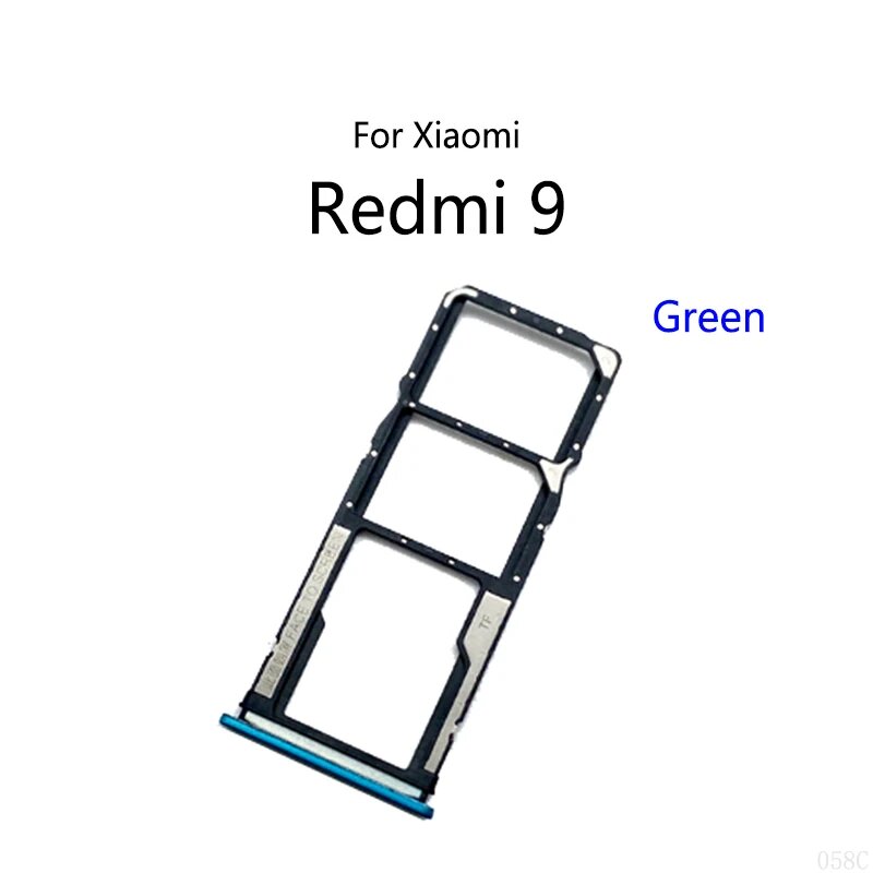 Держатель SIM-карты для Xiaomi Redmi 9, Green