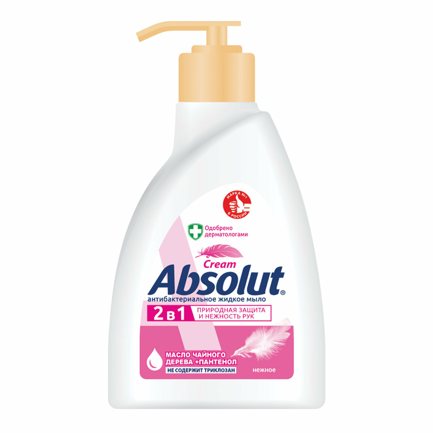 Крем-мыло жидкое Весна Absolut Нежное, масло чайного дерева, антибактериальное, 250 мл (5061)
