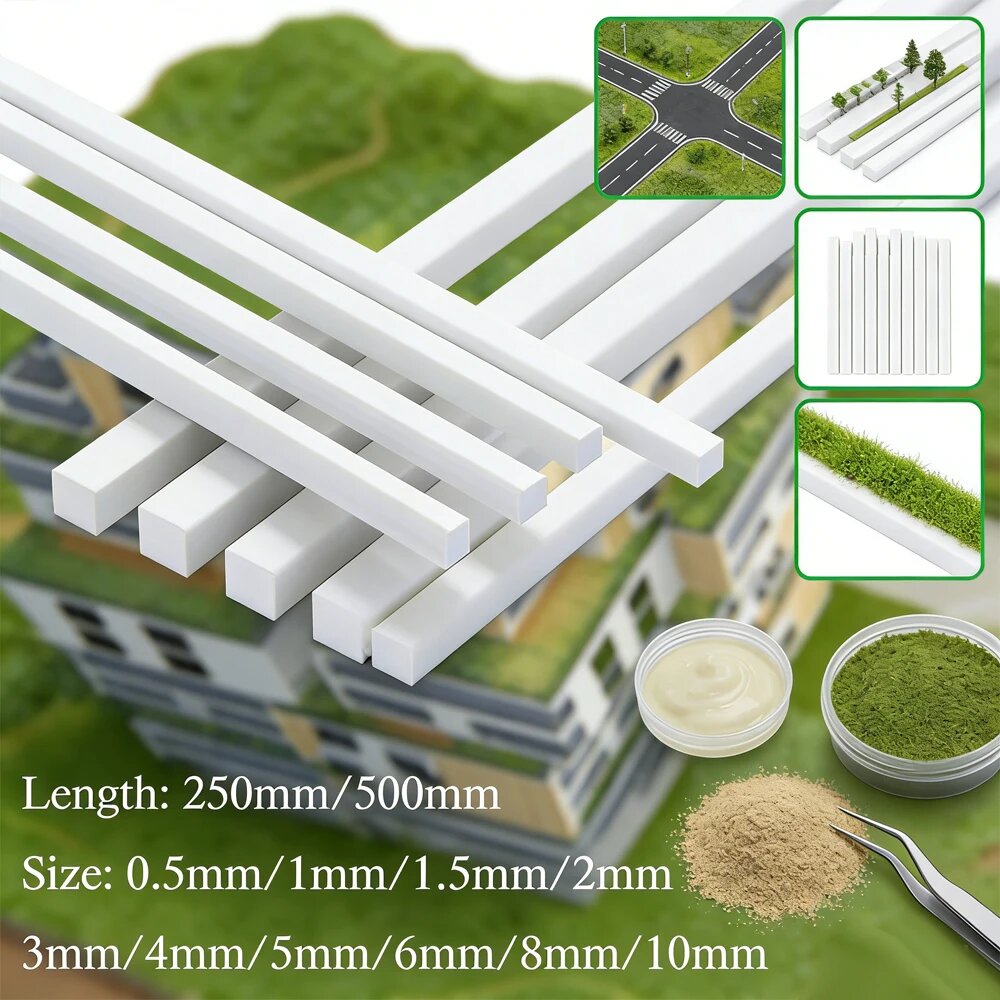 Стержни АБС-пластик 10x250 мм (2шт)