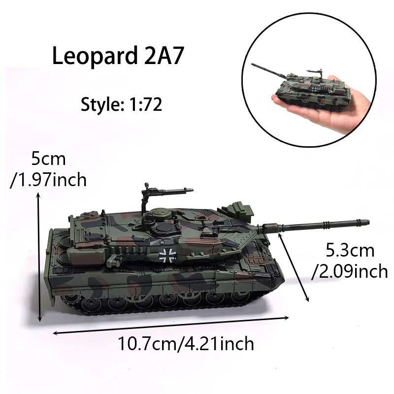 Модель танка Leopard 2A7 1:72