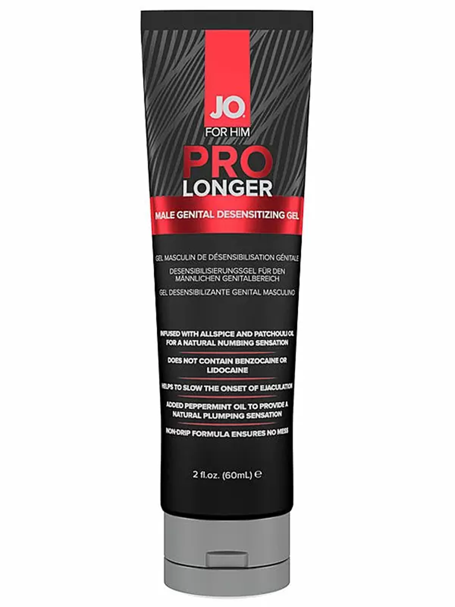 Мужской продлевающий лубрикант JO Prolonger For Him умеренного действия, 60 мл