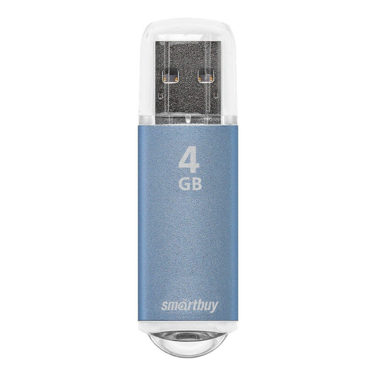 Флешка V-Cut, 4 ГБ, USB 2.0, чтение до 25 Мб/с, запись до 15 Мб/с, синяя