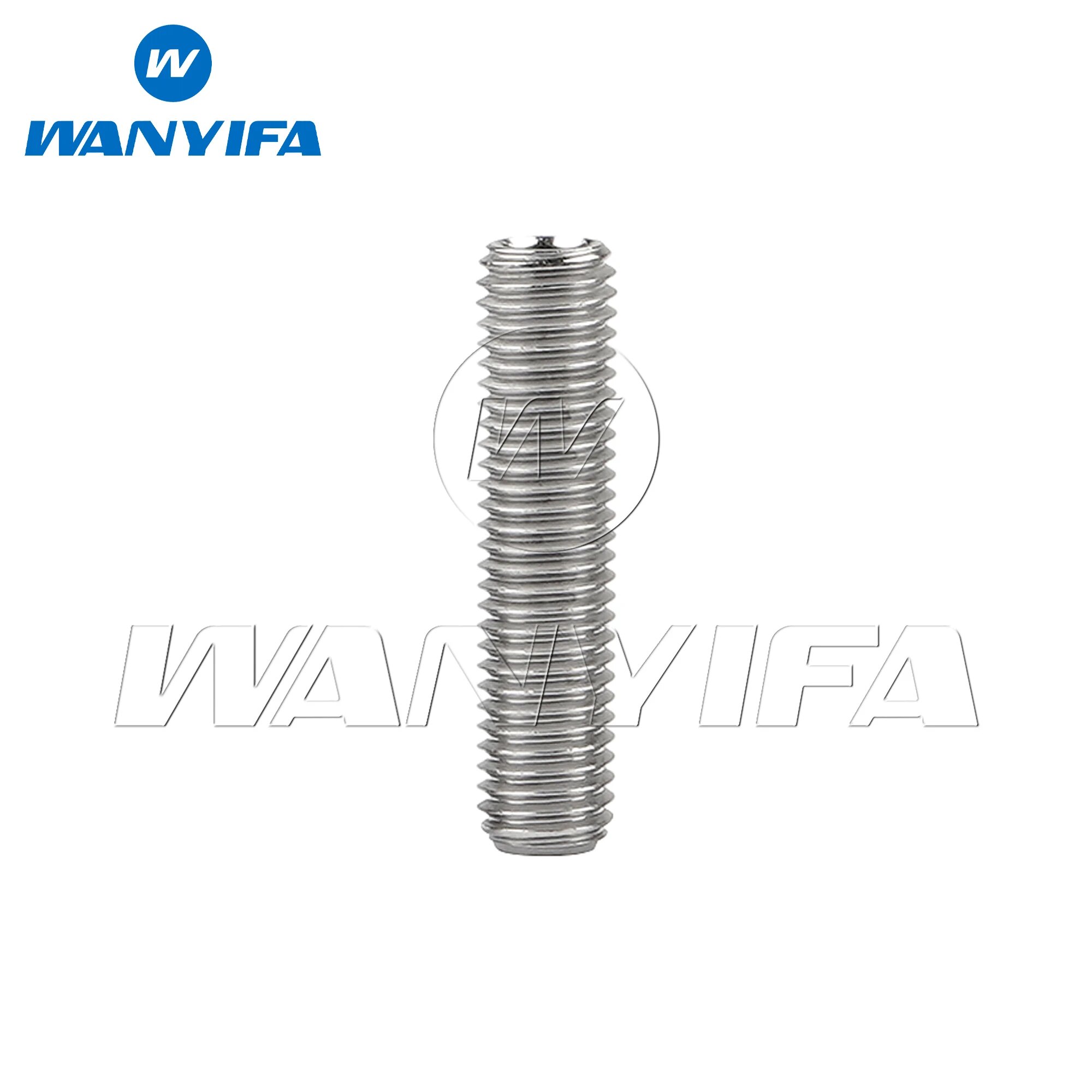 Wanyifa Титановые шпильки M4/M7 8-50мм Серебряный, Titanium, M7x40mm