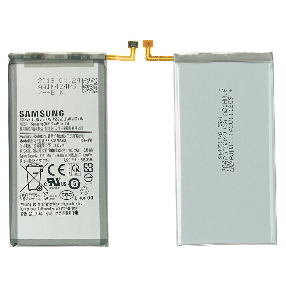 Аккумулятор Samsung Galaxy S10+ Plus (SM-G975F / G975F / G975) EB-BG975ABU 4100 mAh Новый с Логотипом
