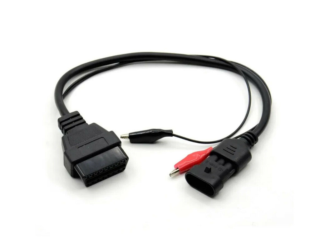 Переходник для диагностики OBD2 - Fiat, Lancia, Alfa Romeo 3 pin (с клемами)