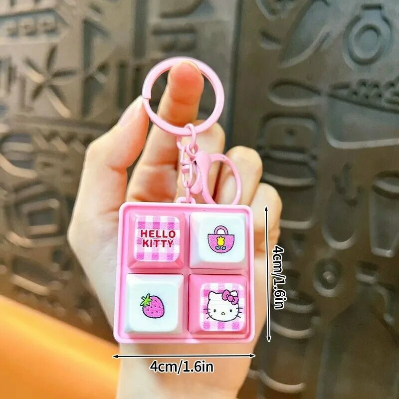 Брелок -антистресс со светом и звуком Hello Kitty/ Подарок для девочек и фанатов Hello Kitty 1 штука