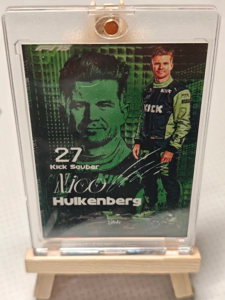 Коллекционная карточка F1 TOPPS Kick Sauber Hulkenbuerg