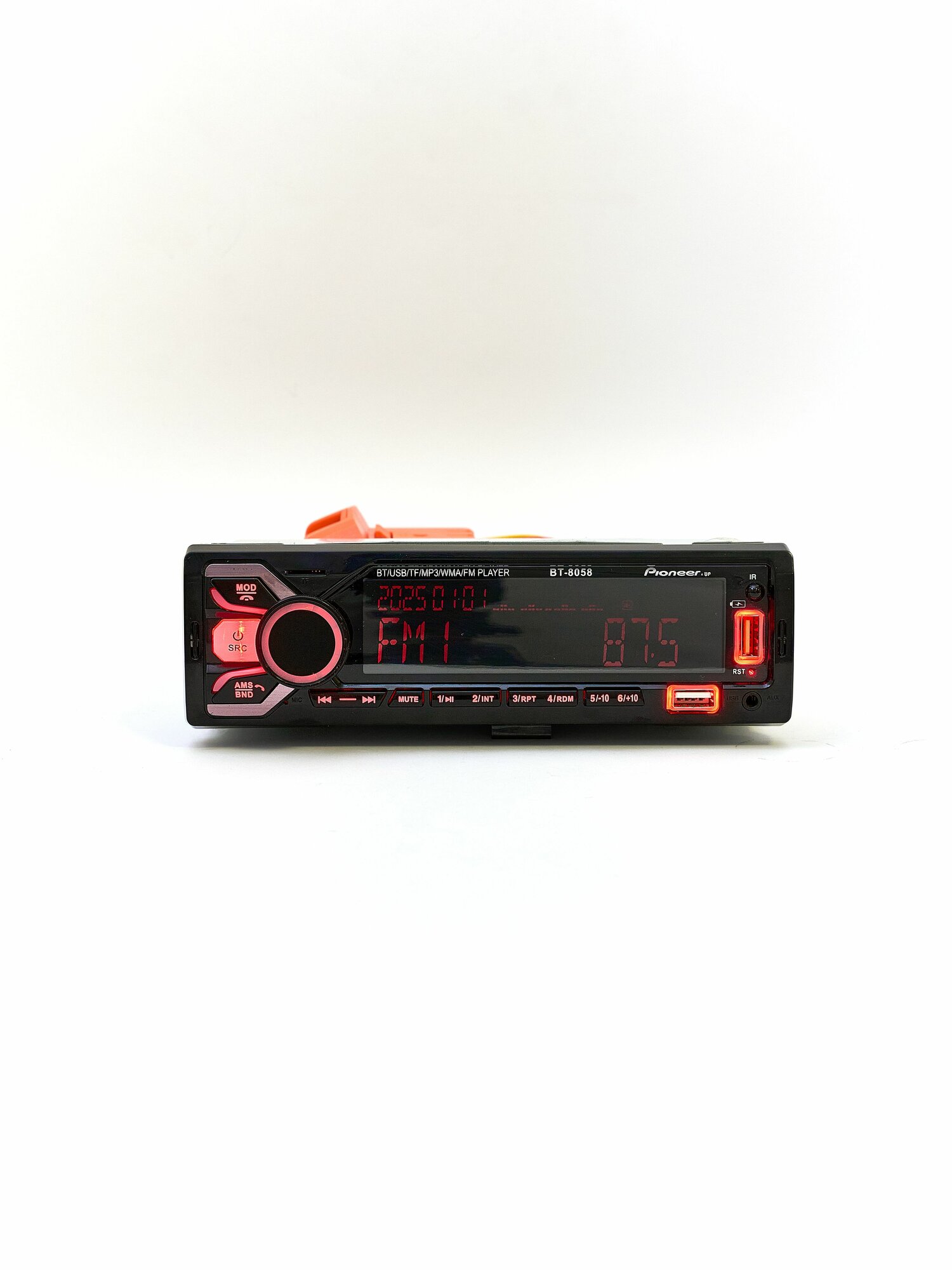Магнитола для авто с блютуз Автомагнитола Пионер 1 din с Bluetooth и USB