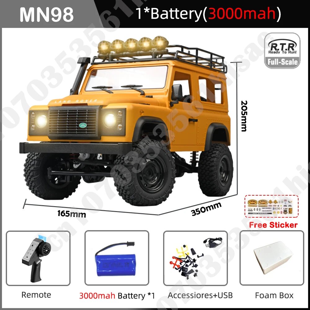 Модель радиоуправляемой машины в масштабе 1:12 MN RTR Версия 2.4G 4WD MN99S MN99 RC Rock Crawler Defender радиоуправляемый грузовик 1/12 игрушки для детей