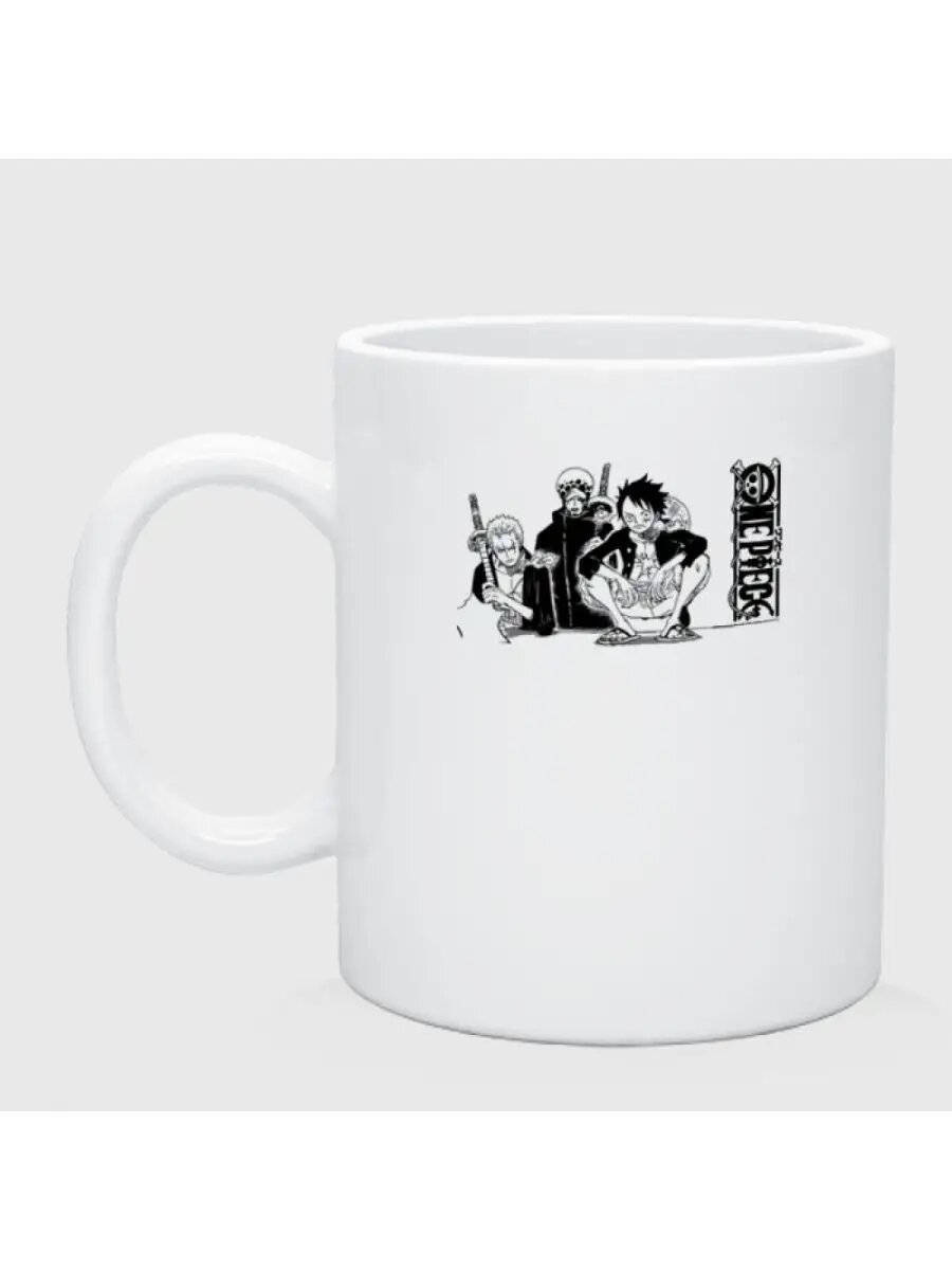 Кружка керамическая"Луффи, Зоро и Трафальгар Ло One Piece"