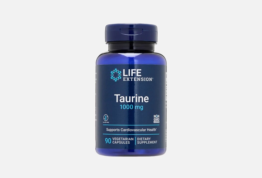 Life Extension 1000 мг в капсулах Таурин 90 шт