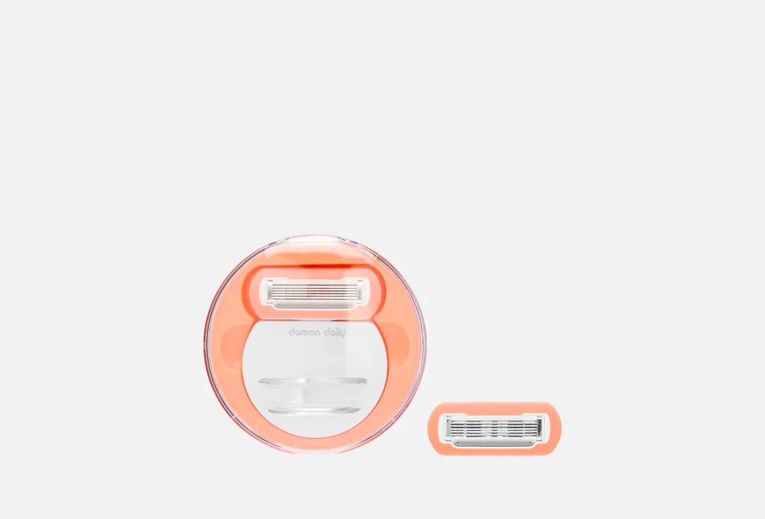 DOMON DOLLY Peach Бритвенный станок + 2 кассеты 2 шт