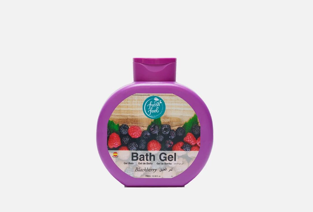Fresh feel MOUSSEL SHOWER GEL BLACKBERRY Гель для душа 750 мл