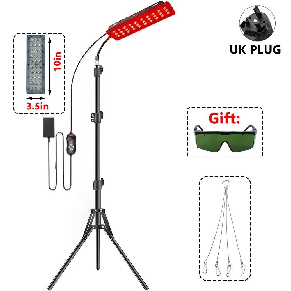 LED лампа для терапии красным светом ZONGKUNG, UK Plug