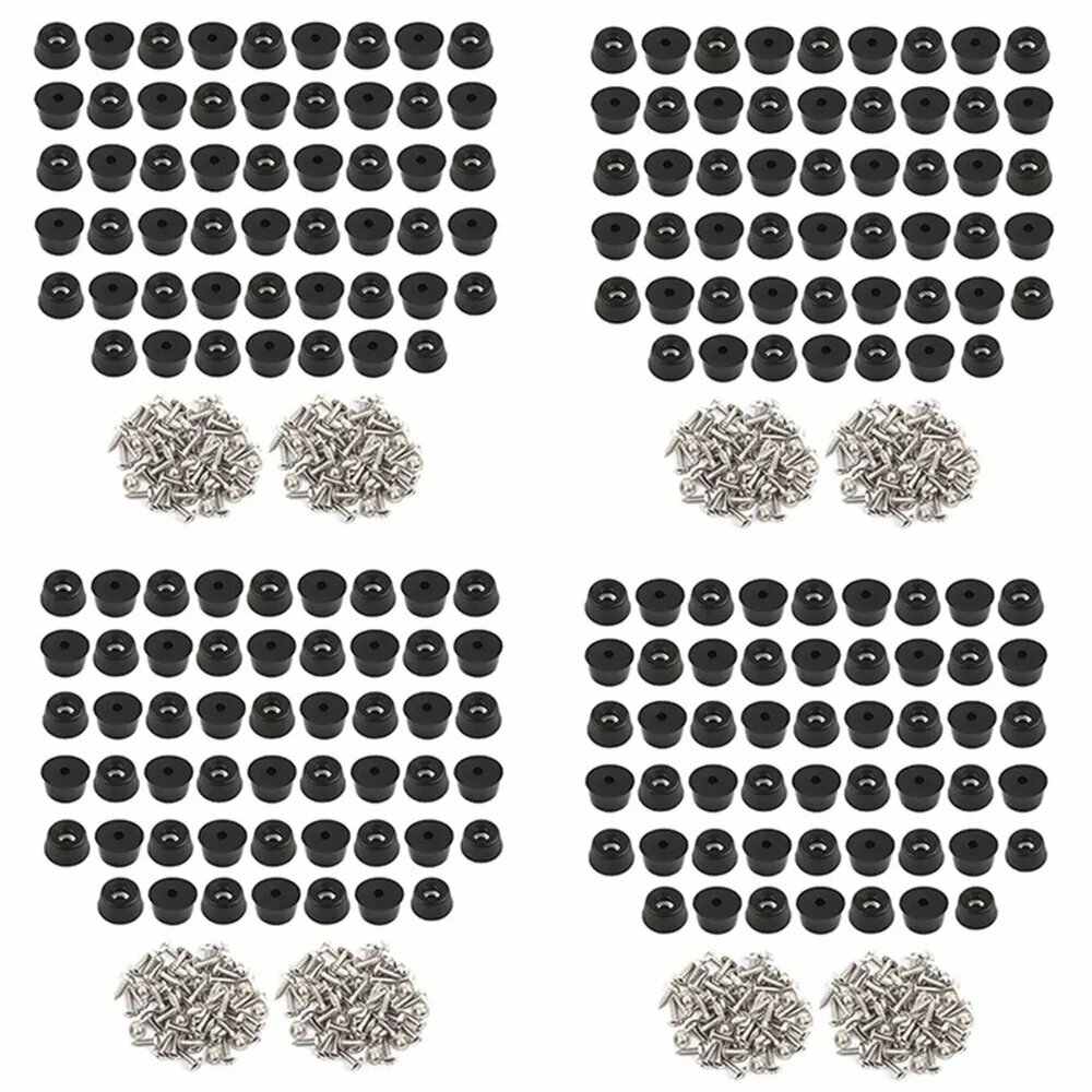208PCS резиновые ножки для разделочной доски (0,31X0,59 дюйма) с защитой от царапин стульев и другой мебели