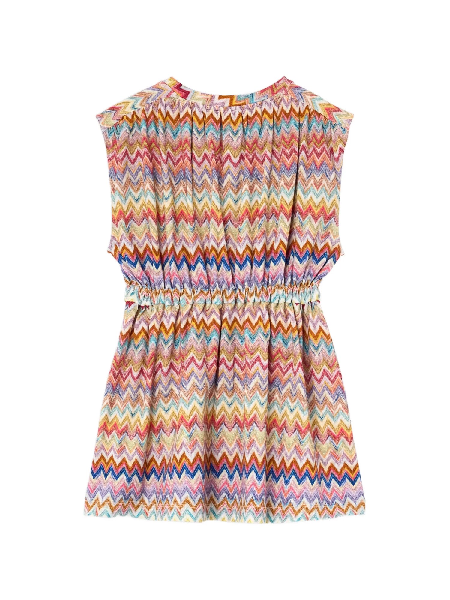 Платье Missoni Zigzag-print elasticated dress, размер 10 лет, розовый — фото 1