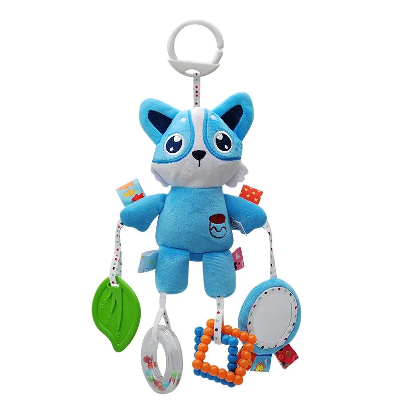 Подвесная погремушка Blue Cat, плюшевая, Евротест