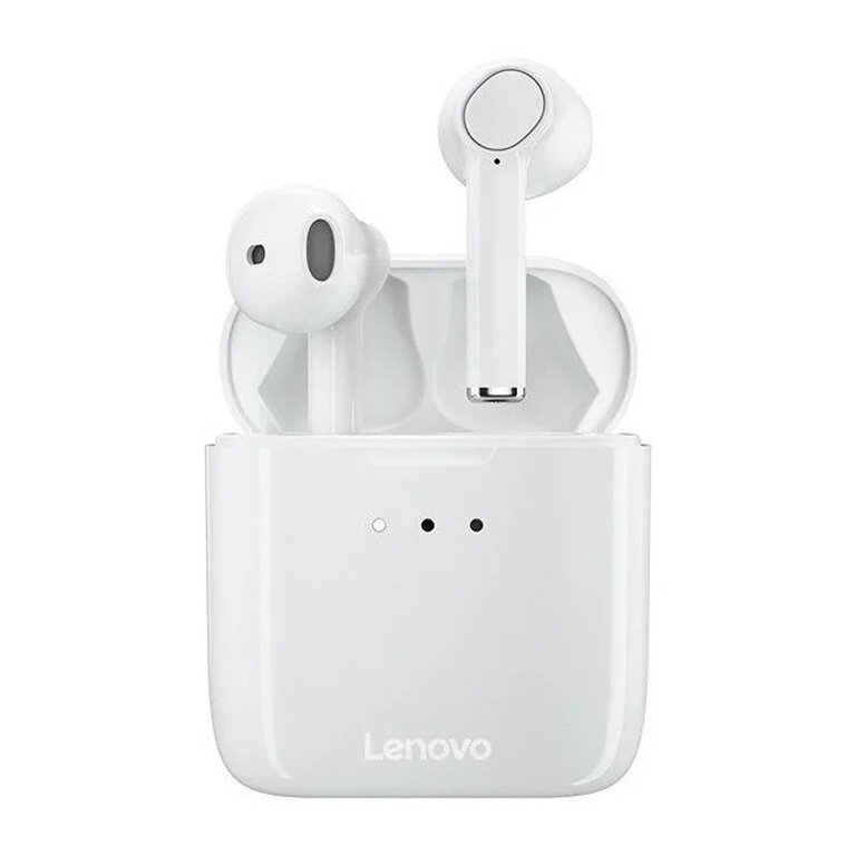 Беспроводные наушники Lenovo QT83 Белые / TWS Bluetooth наушники для компьютера и смартфона Android и Iphone