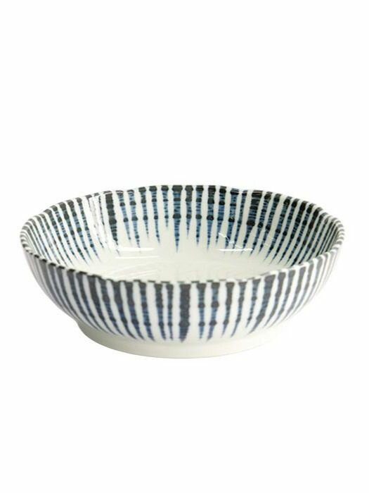 Салатник фарфоровый TOKYO DESIGN Mixed Bowls Shin Tokusa, 430 мл, 15,6 см, белый/синий