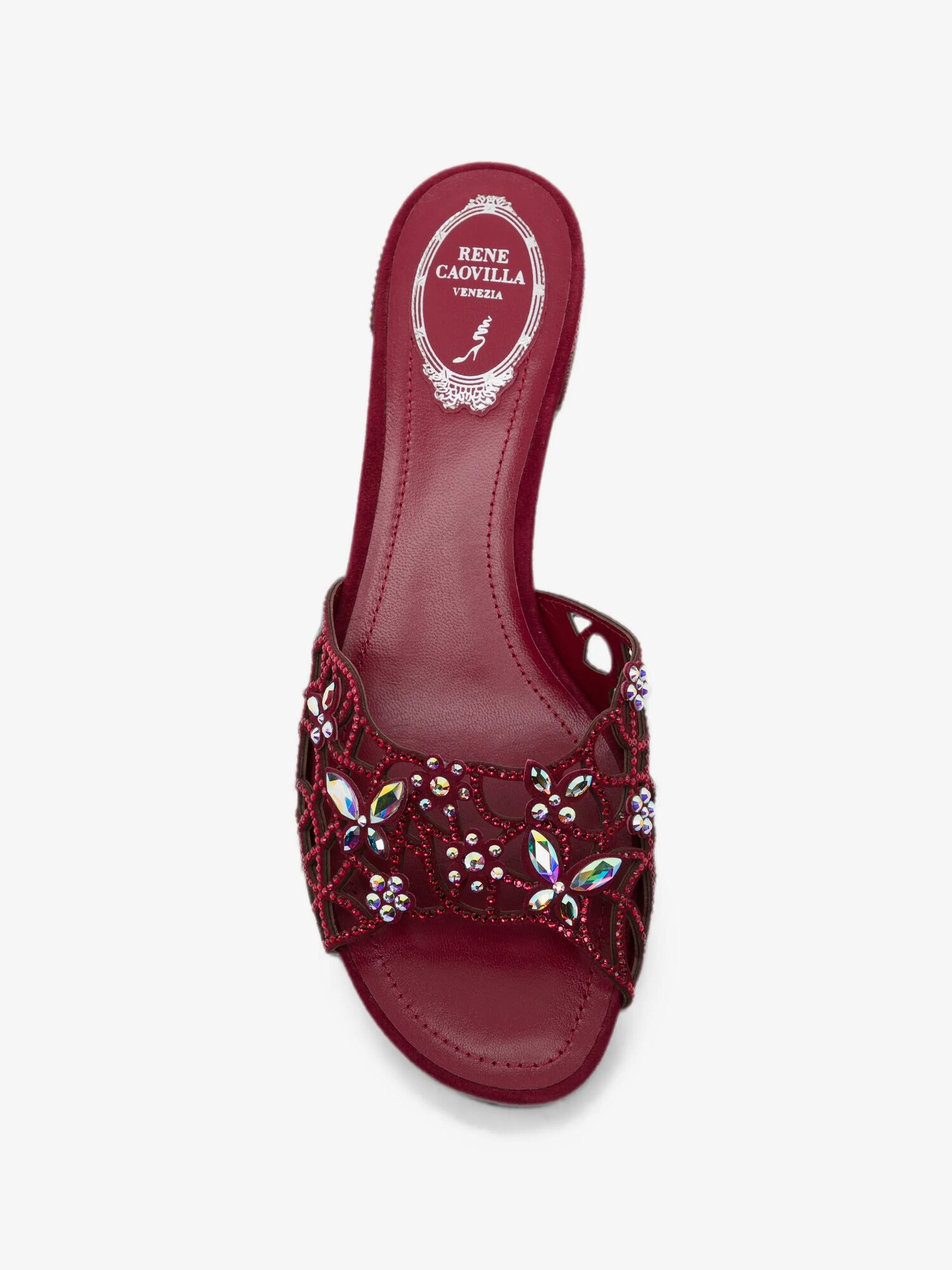 Мюли RENE CAOVILLA Eden crystal-embellished mules, размер 36 — фото 1
