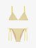 Купальник Lido Striped triangle-cup bikini, размер 46, yellow