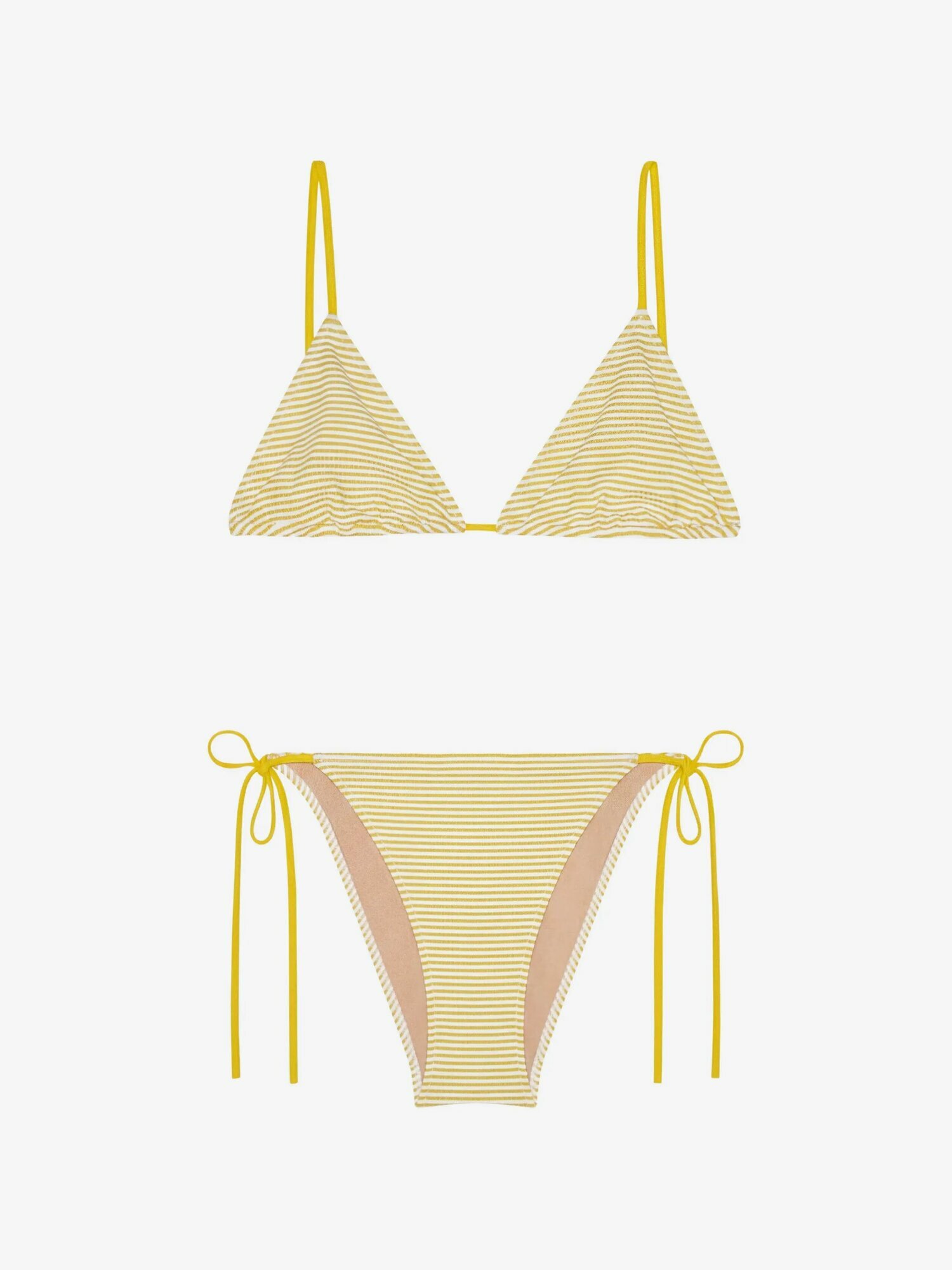 Купальник Striped triangle-cup bikini