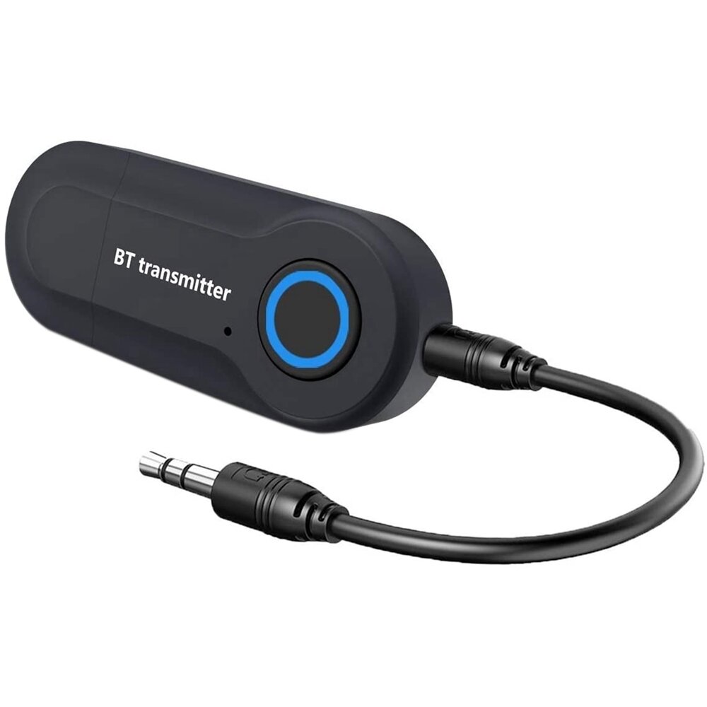 Bluetooth-передатчик беспроводной портативный стерео USB 5.0 адаптер для 3,5 мм аудиоустройств ТВ ПК Автомобиль для стерео наушников для автомагнитолы для домашнего кинотеатра