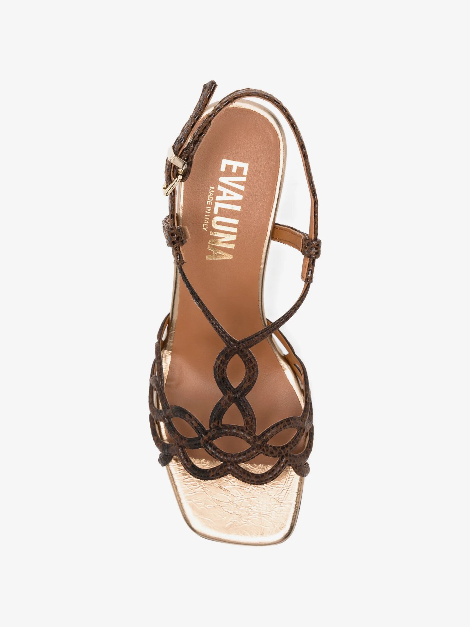 Босоножки evaluna Block-heel sandals, размер 40, brown — фото 1