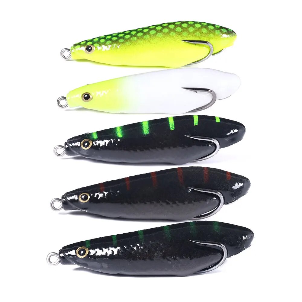 Приманка для рыбалки NEWUP Topwater 8.5см 12.5г Зеленый, 5pcs
