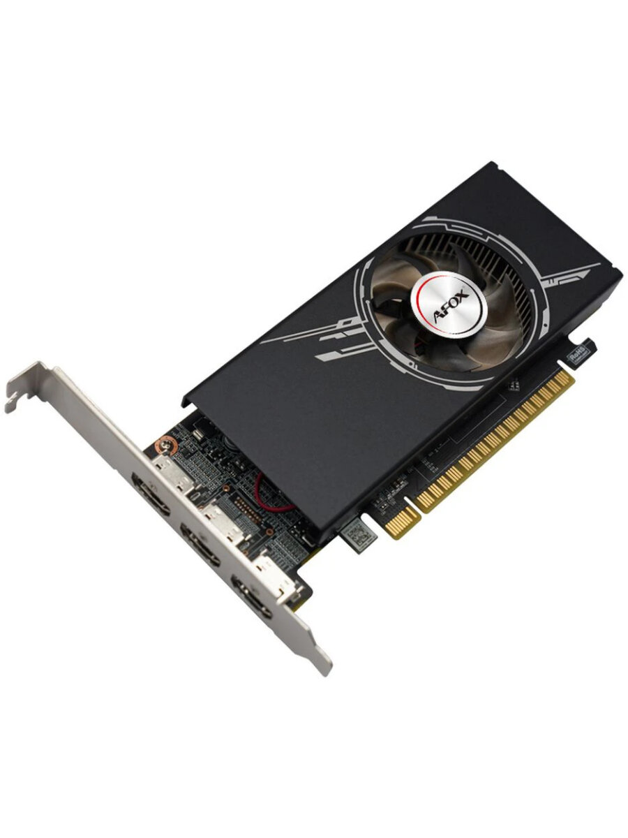 Видеокарта PCI-E Afox GeForce GTX 1050 TI (AF1050TI-4096D5L2-V3) 4GB GDDR5 128bit 1392/7000MHz 3*HDMI