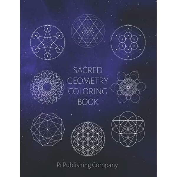 Sacred Geometry Coloring Book: 50 Coloring Pages To Enjoy For Relaxation - Fun Gift For Stress Relief，Reprinted paperback book