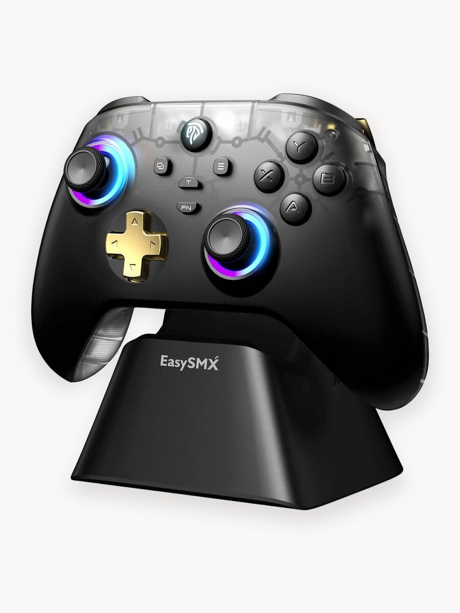 Беспроводной геймпад EasySMX D05 с зарядной базой, подставкой / для ПК, Смартфонов / цвет черный (VG-C530)